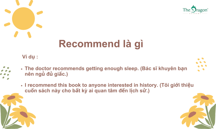Recommend là gì? Cấu trúc và cách dùng Recommend trong tiếng Anh ...